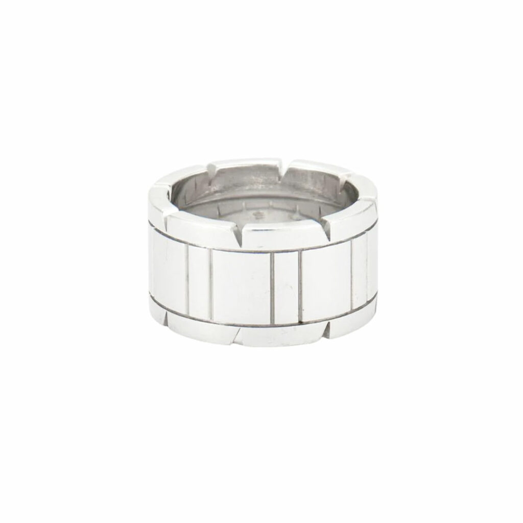 White Gold Tank Ring of Cartier | LUCKY ONE